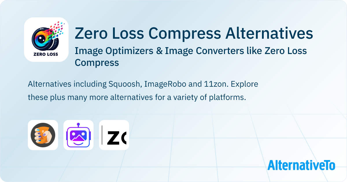 Zero Loss Compress Alternatives: Top 3 Image Optimizers | AlternativeTo