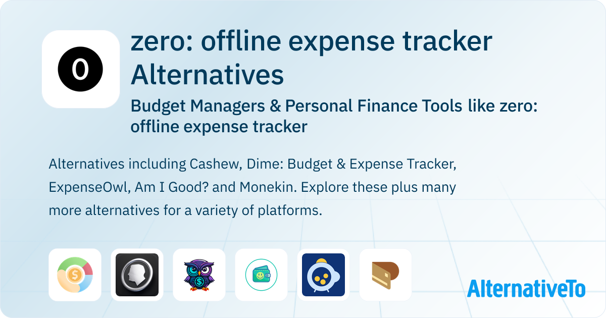 zero: offline expense tracker Alternatives: Top 19 Budget Managers ...