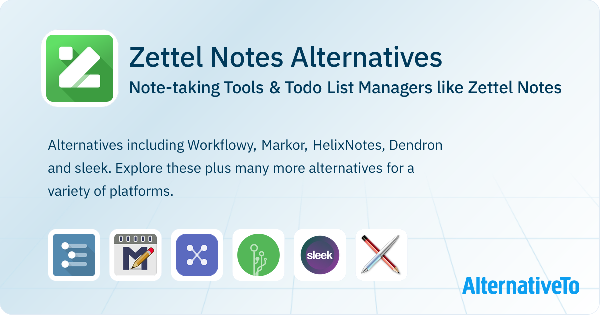 Zettel Notes Alternatives: Top 12 Note-taking Tools | AlternativeTo