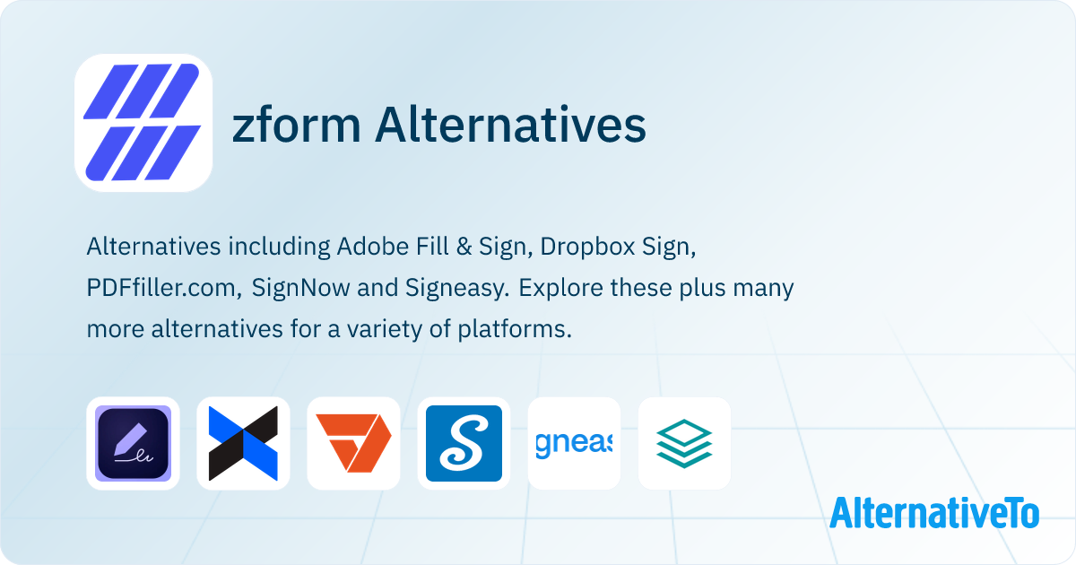 zform Alternatives - Explore Similar Sites & Apps | AlternativeTo
