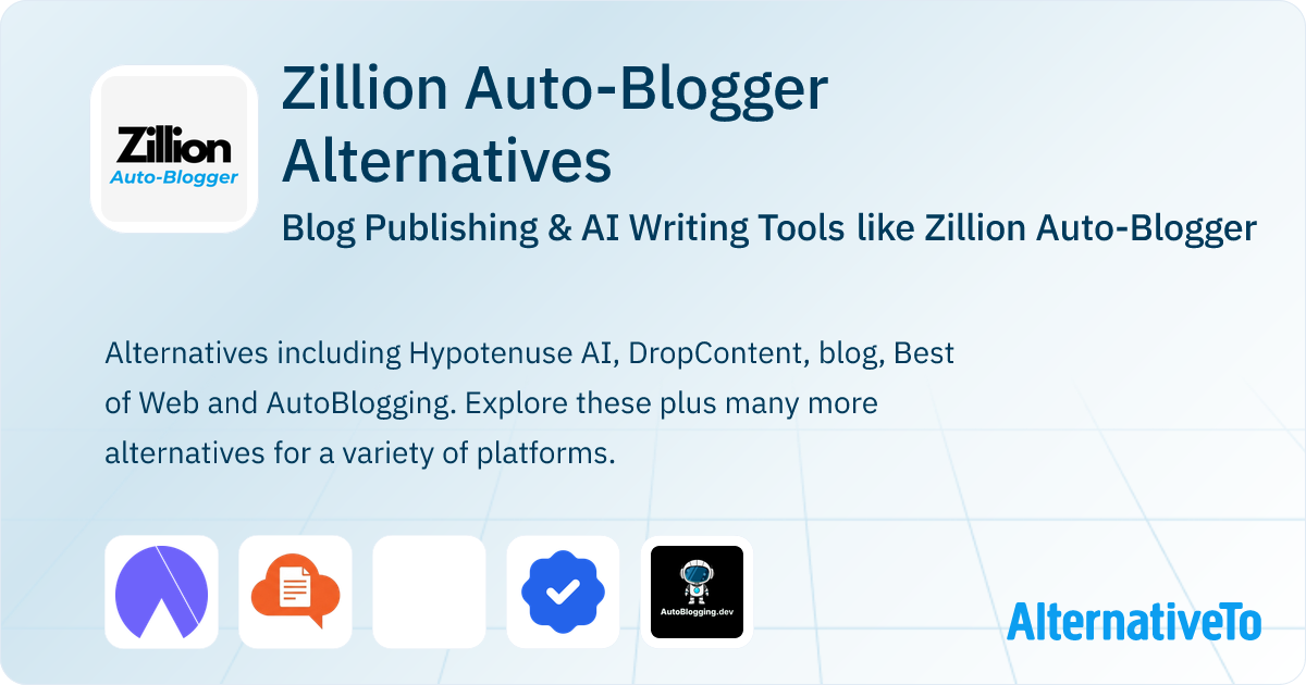 Zillion Auto-Blogger Alternatives: Top 5 Blog Publishing Tools ...