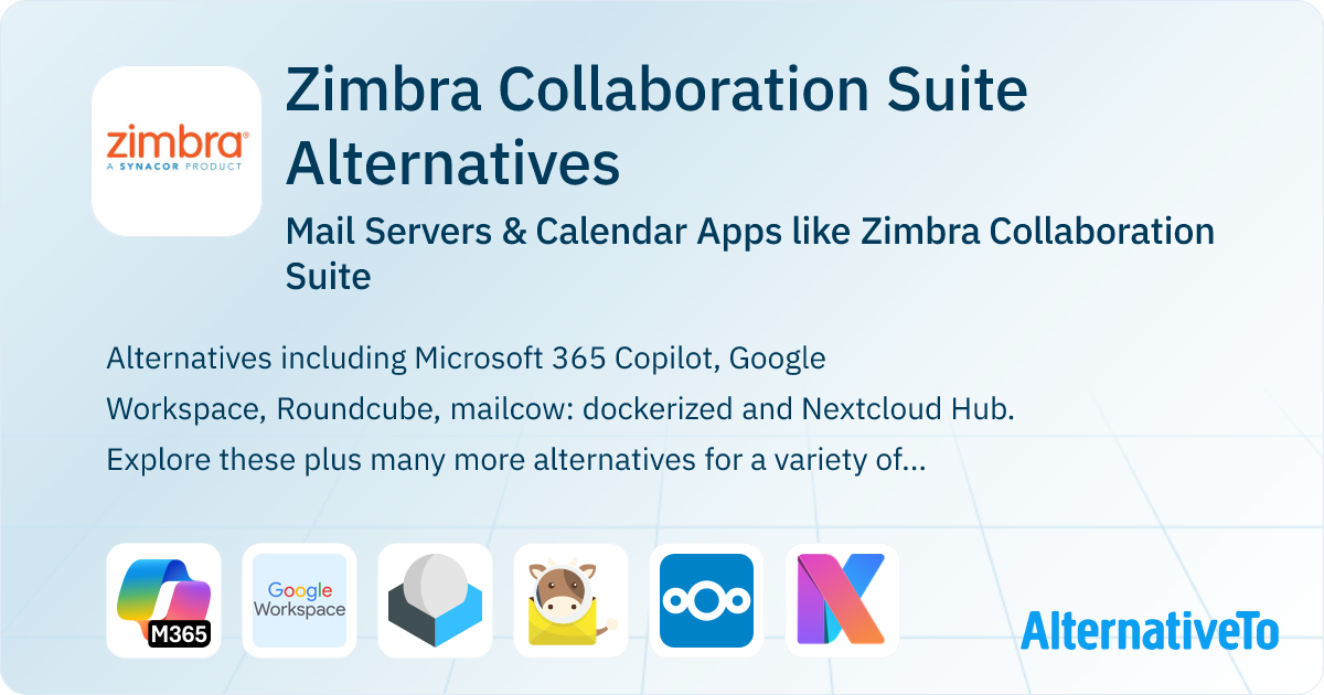 Zimbra Collaboration Suite Alternatives: Top 12 Mail Servers ...