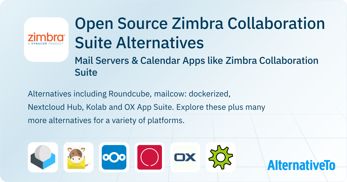Open Source Zimbra Collaboration Suite Alternatives: Top 21 Mail ...