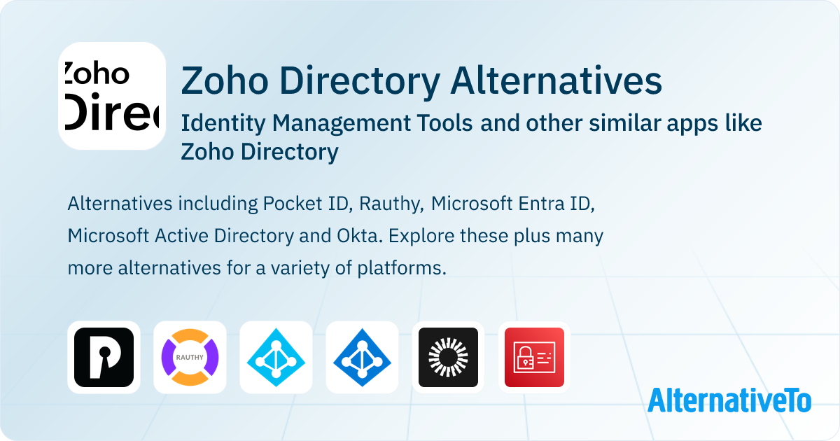 Zoho Directory Alternatives: Top 11 Identity Management Tools & Similar ...