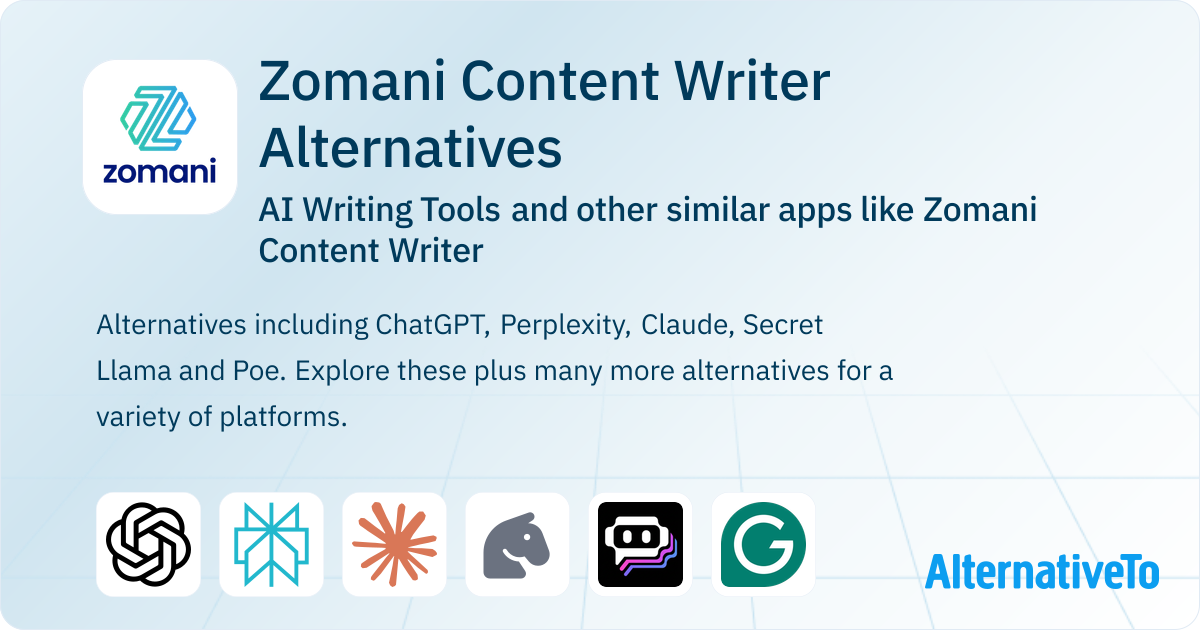 Zomani Content Writer Alternatives: Top 12 AI Writing Tools & Similar ...