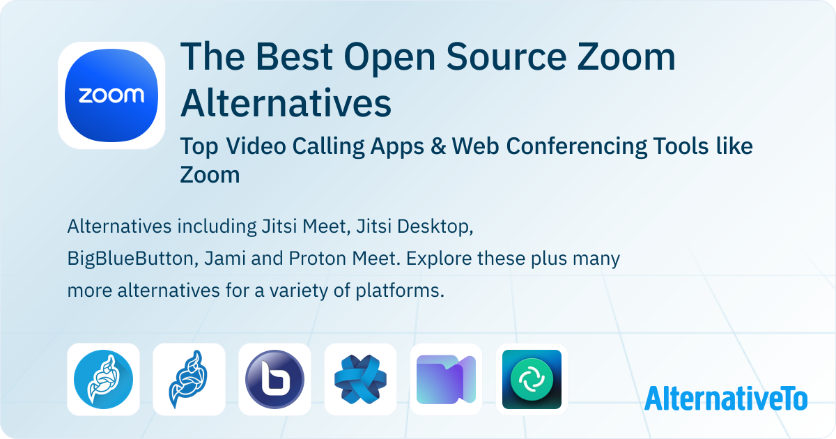 Open Source Zoom Alternatives: Top 12 Video Calling Apps | AlternativeTo