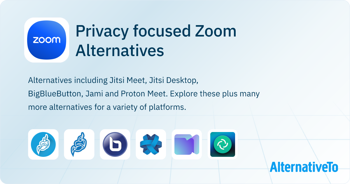 Privacy focused Zoom Alternatives | AlternativeTo