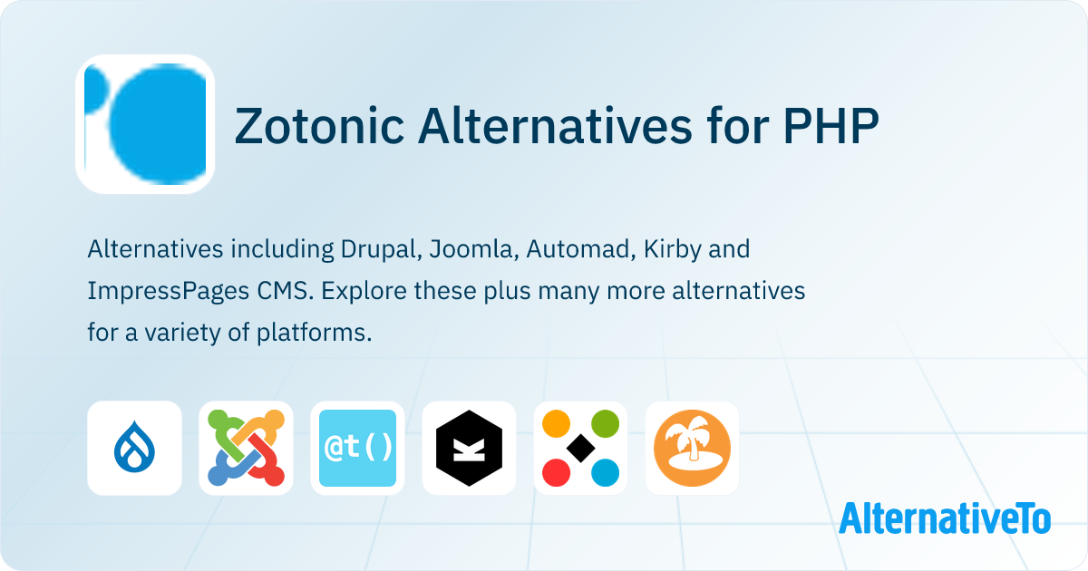 Zotonic Alternatives for PHP: Top 9 CMS Tools & Similar Apps ...