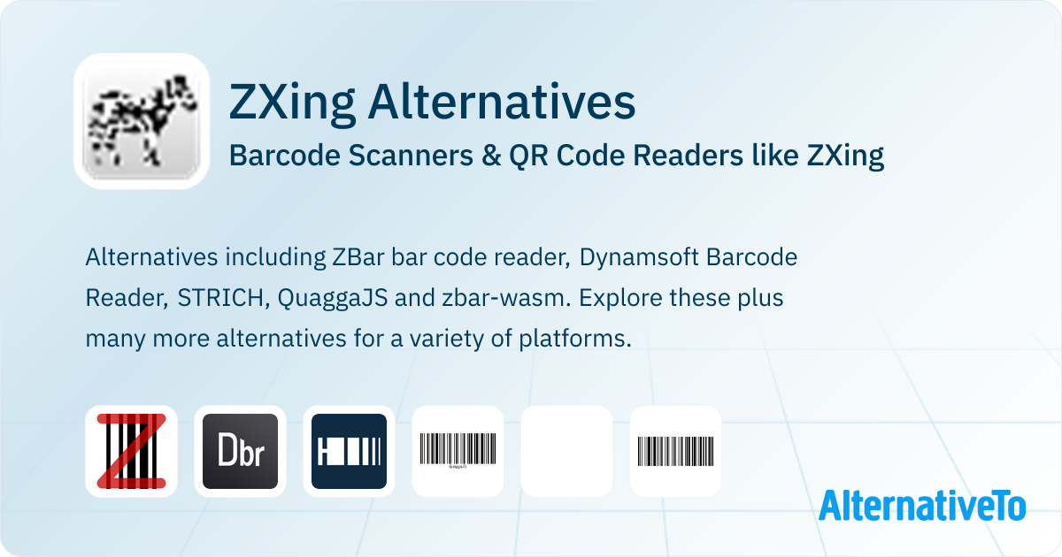ZXing Alternatives: Top 6 Barcode Scanners & QR Code Readers ...