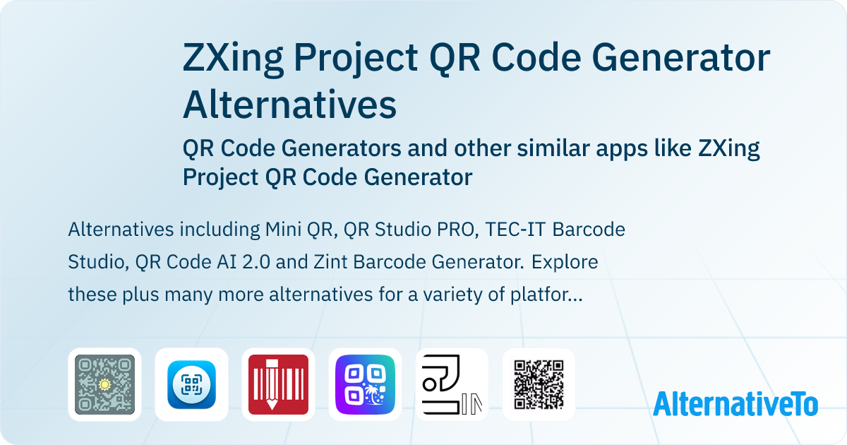 ZXing Project QR Code Generator Alternatives: Top 12 QR Code Generators ...
