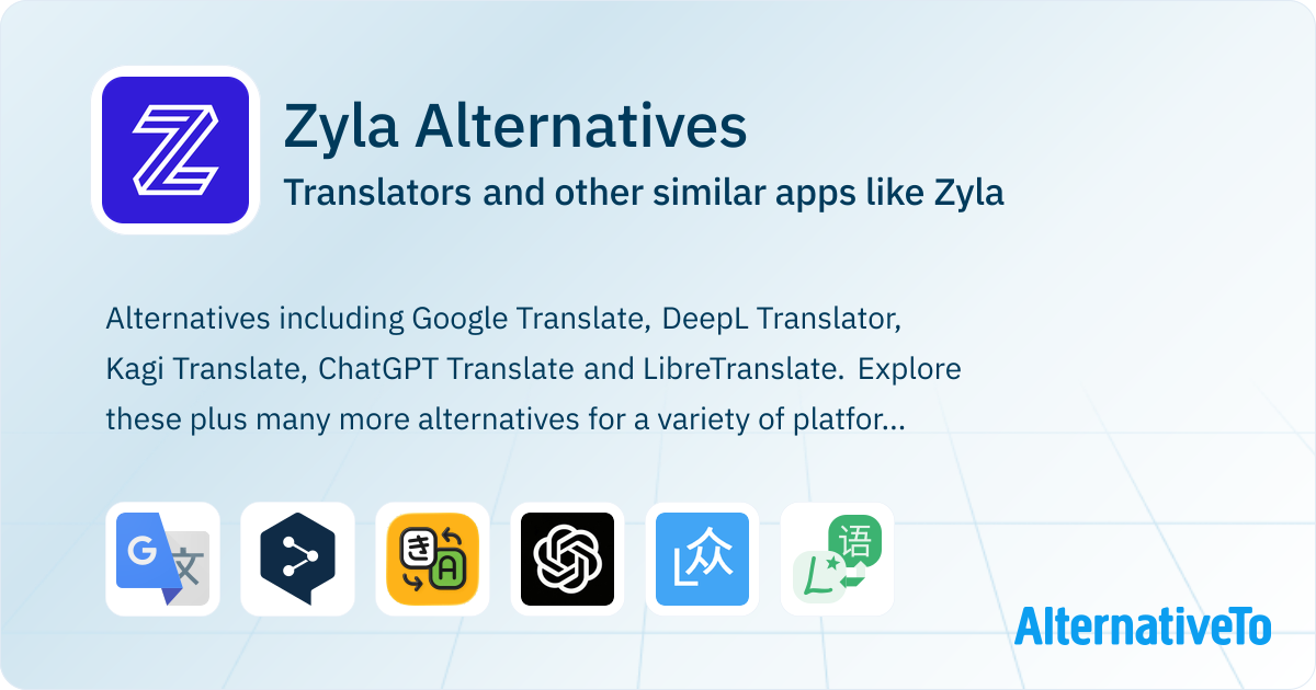 Zyla Alternatives: Top 9 Translators & Similar Websites | AlternativeTo
